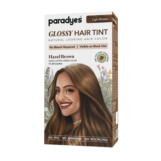 Buy Now Paradyes Hazel Brown Hair Tint | Glossy, Natural Look - No ...