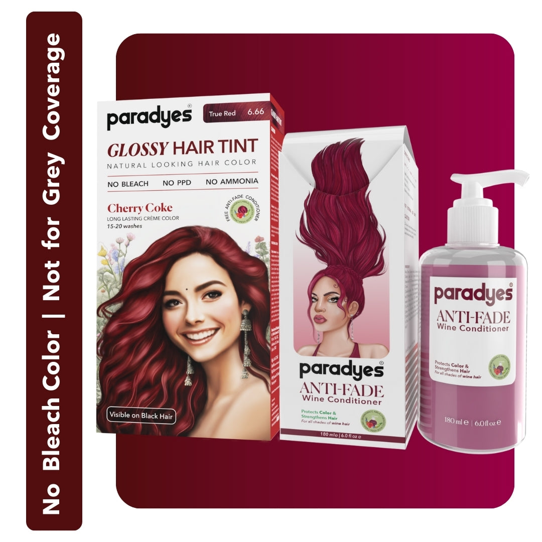 Buy Now Paradyes Cherry Coke Hair Tint | No Bleach, Semi-Permanent Hair ...