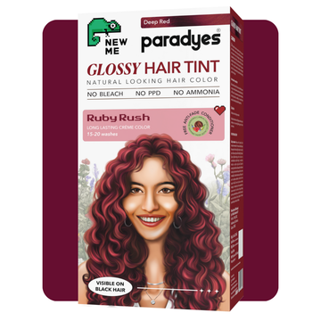 Buy Now Paradyes Ruby Rush Glossy Hair Tint | No Bleach, Semi-Permanent ...