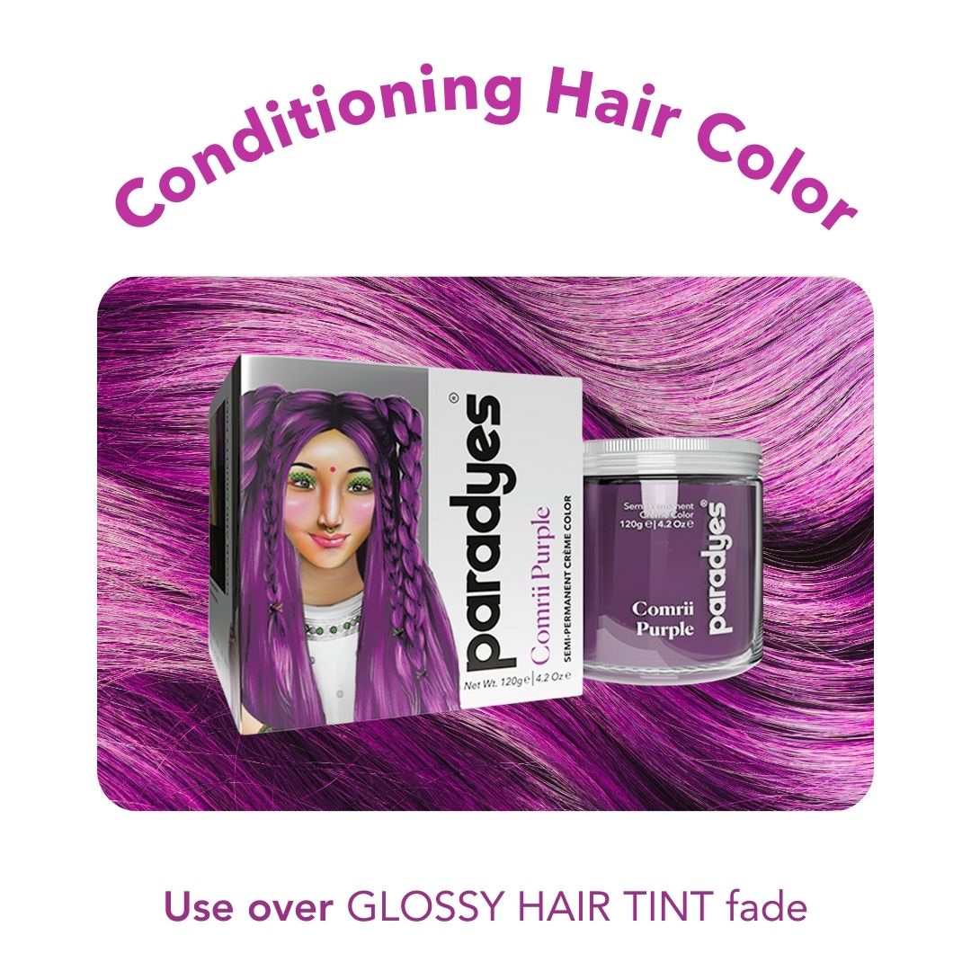 Buy Comrii Purple Hair Color Jar Online – Paradyes