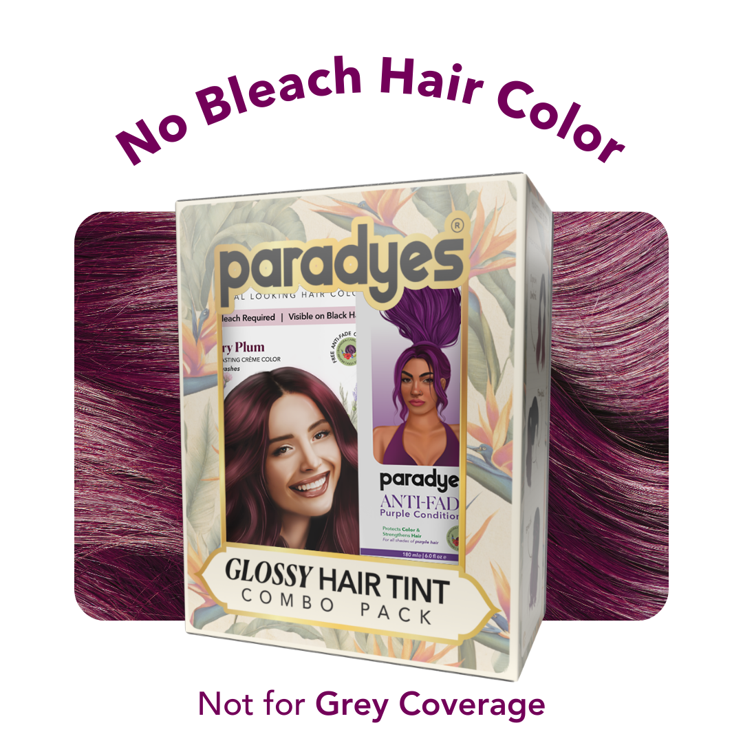 Buy Now Paradyes Berry Plum Hair Tint | No Bleach, Semi-Permanent Hair ...