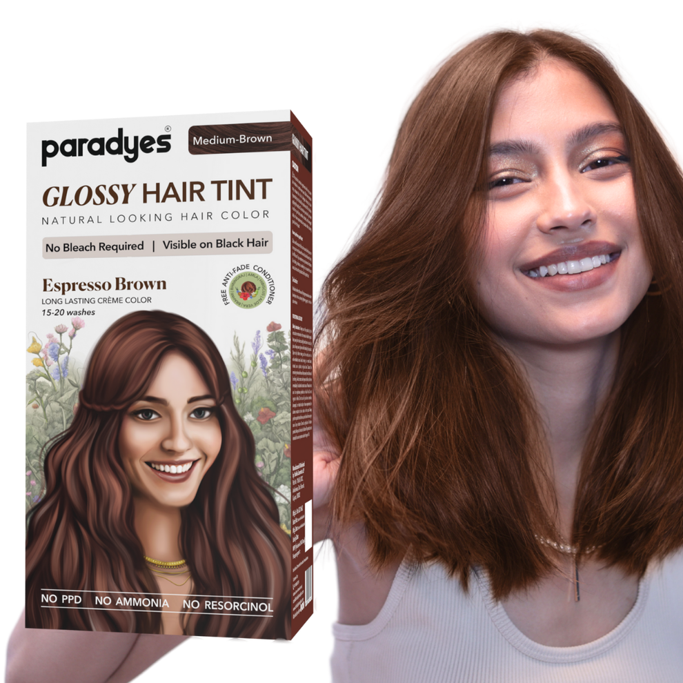 Buy Now Paradyes Espresso Brown Hair Tint | Glossy, Natural Look - No ...