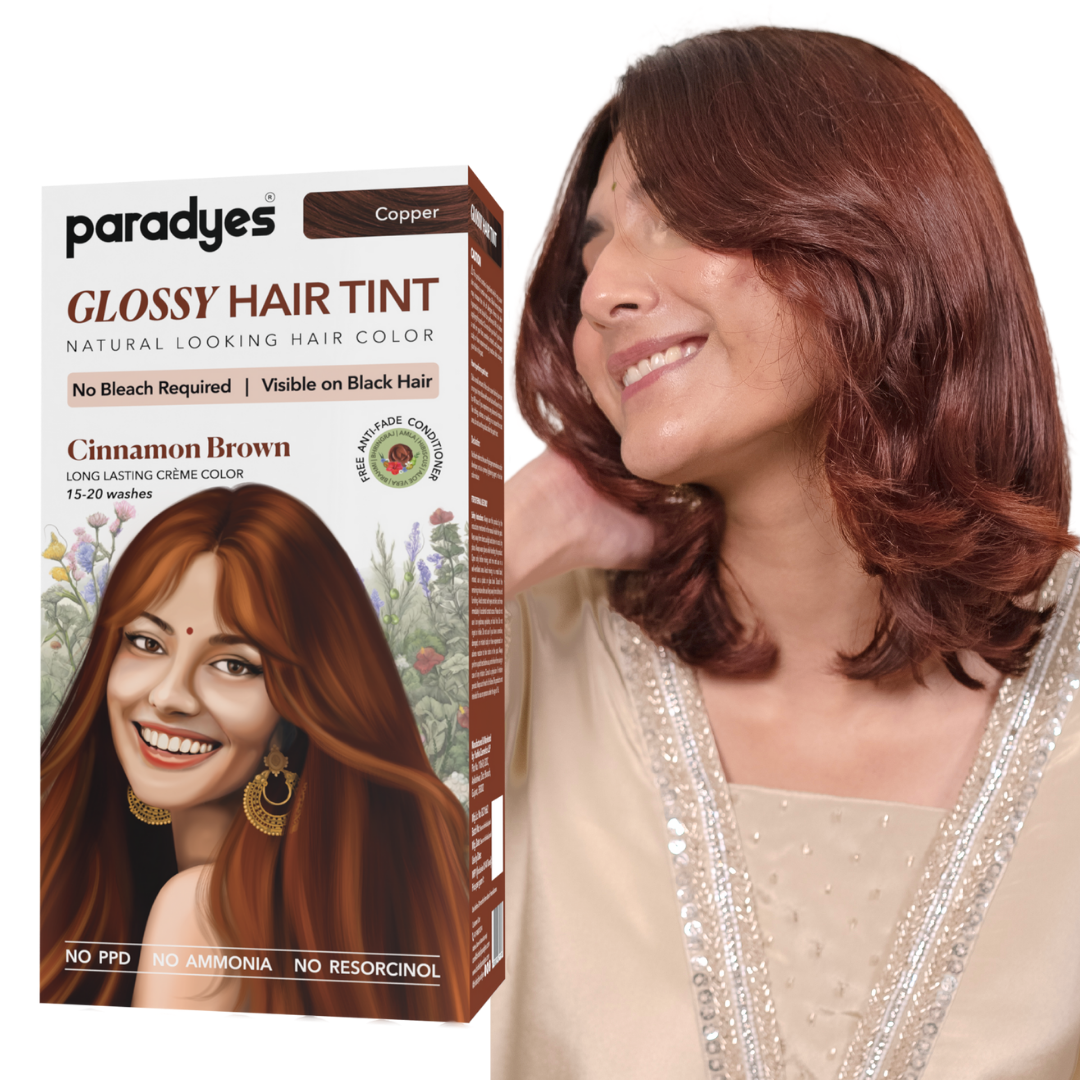 Buy Now Paradyes Cinnamon Brown Hair Tint | Glossy, Natural Look - No ...