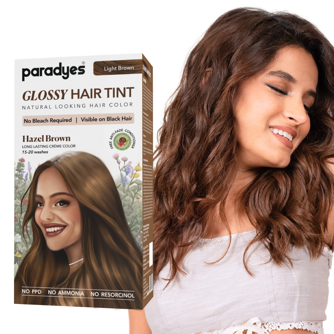 Buy Now Paradyes Hazel Brown Hair Tint | Glossy, Natural Look - No ...