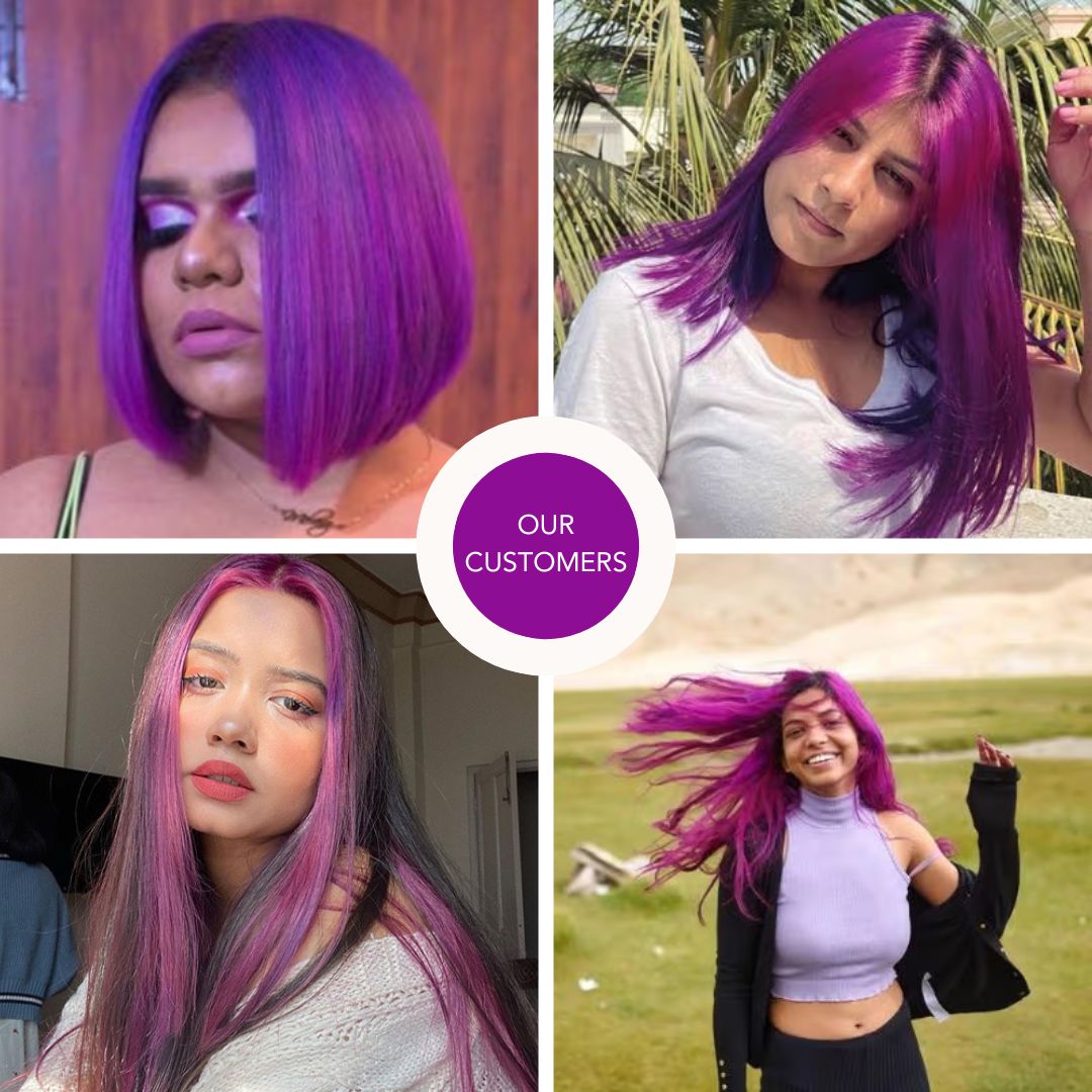 Buy Comrii Purple Hair Color Jar Online – Paradyes