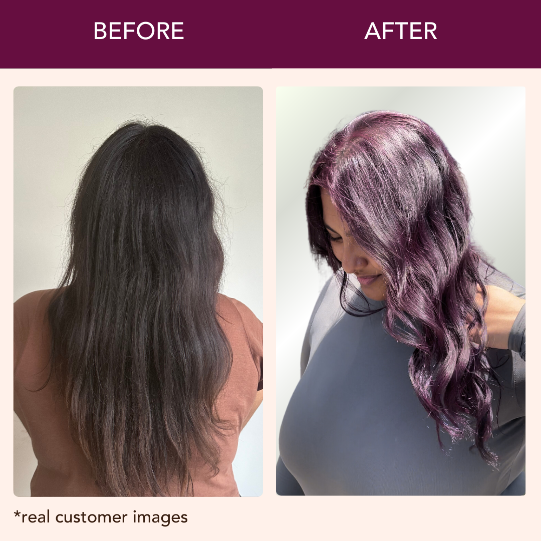 Buy Now Paradyes Berry Plum Glossy Hair Tint | No Bleach, Semi ...