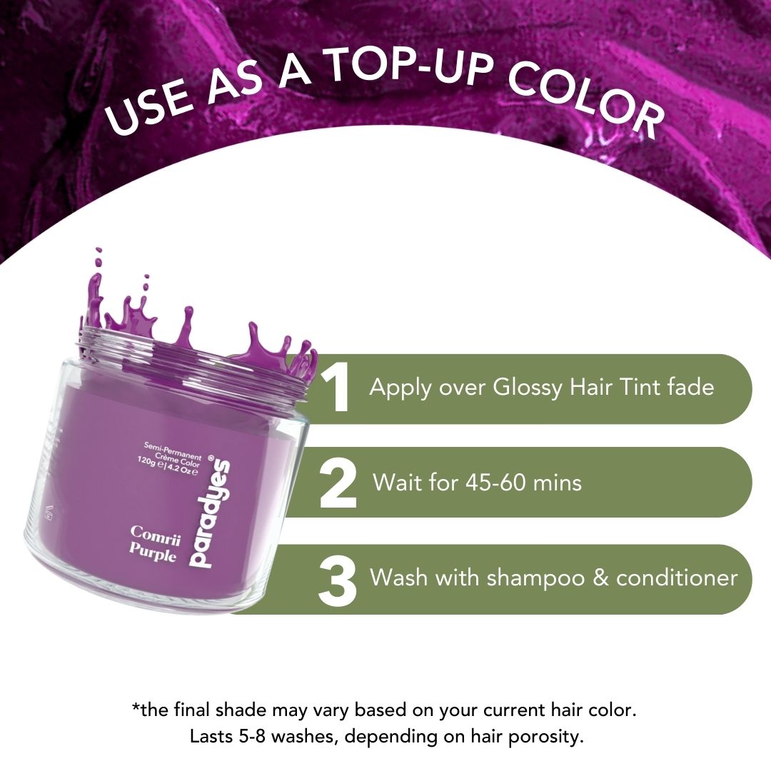 Buy Comrii Purple Hair Color Jar Online