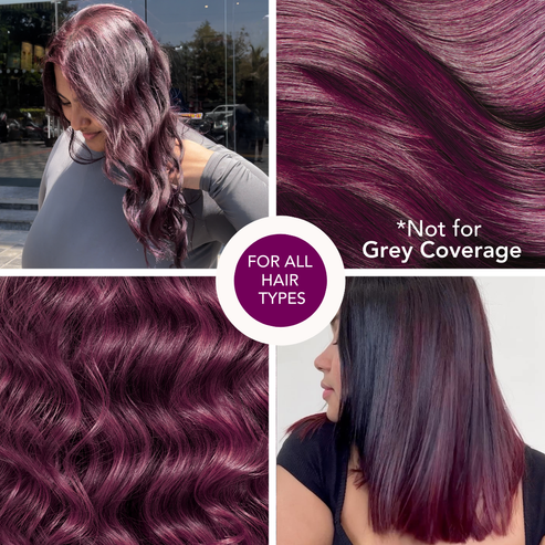 Buy Now Paradyes Berry Plum Glossy Hair Tint | No Bleach, Semi ...