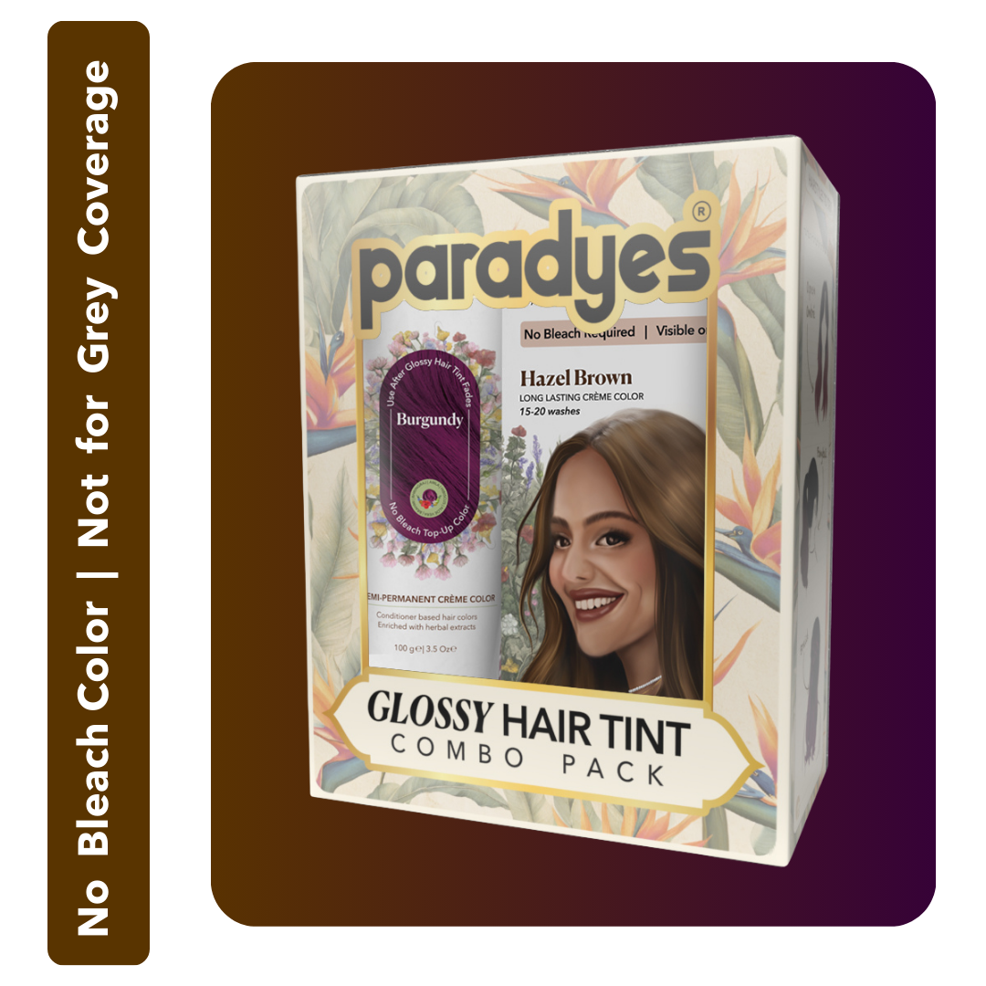 Buy Now Paradyes Bleach Hazel Burgundy Combo | Glossy, Long-Lasting ...