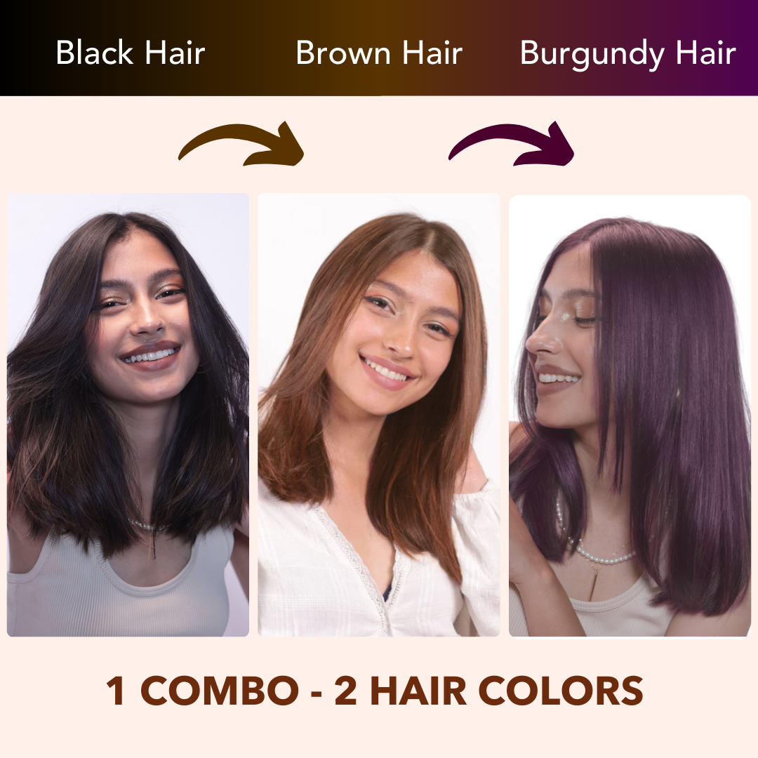 Buy Now Paradyes Bleach Hazel Burgundy Combo | Glossy, Long-Lasting ...