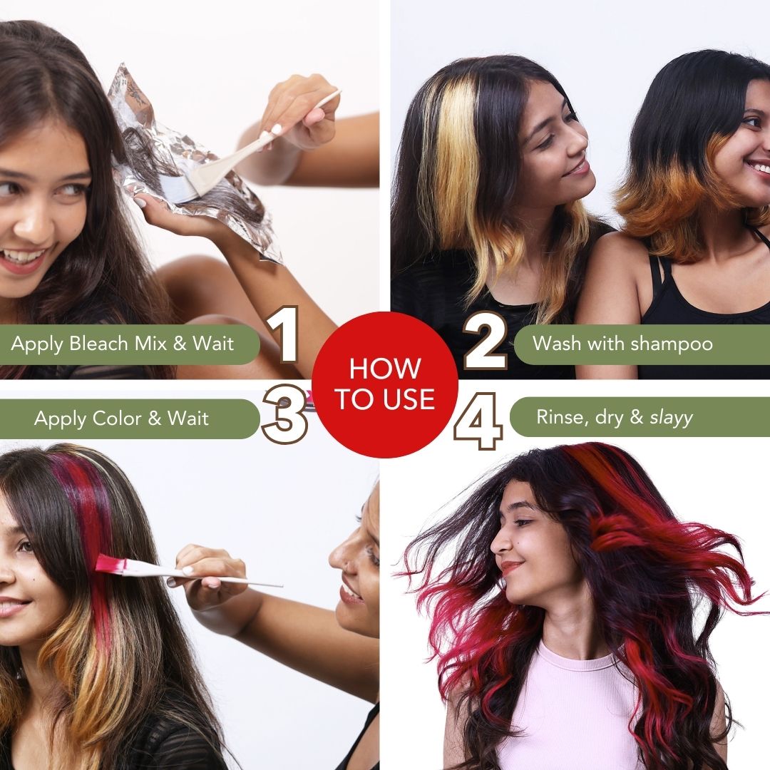 Buy Bleach + Rubra Red Hair Color Jar Online