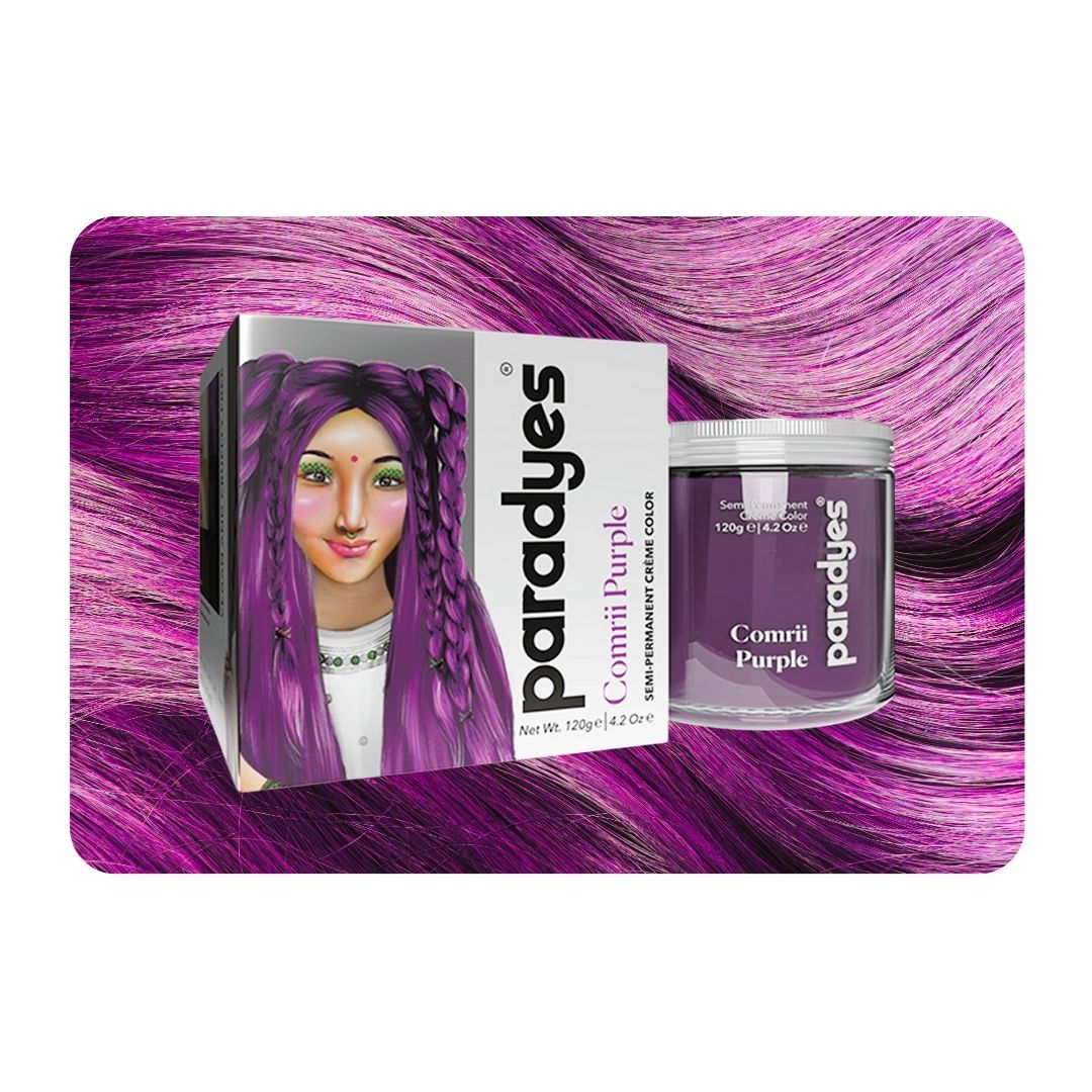 Buy Comrii Purple Hair Color Jar Online – Paradyes