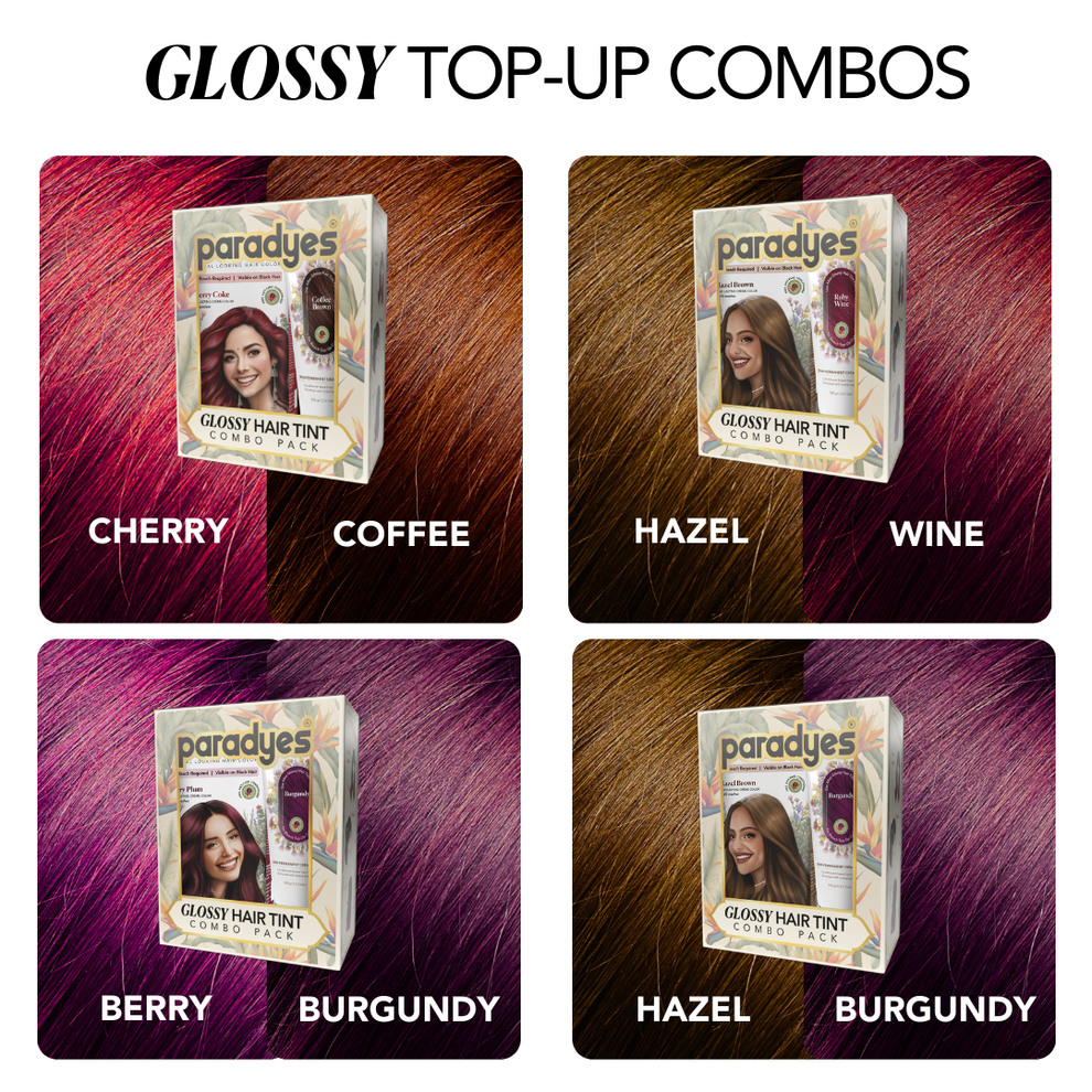 Buy Now Paradyes Bleach Hazel Burgundy Combo | Glossy, Long-Lasting ...