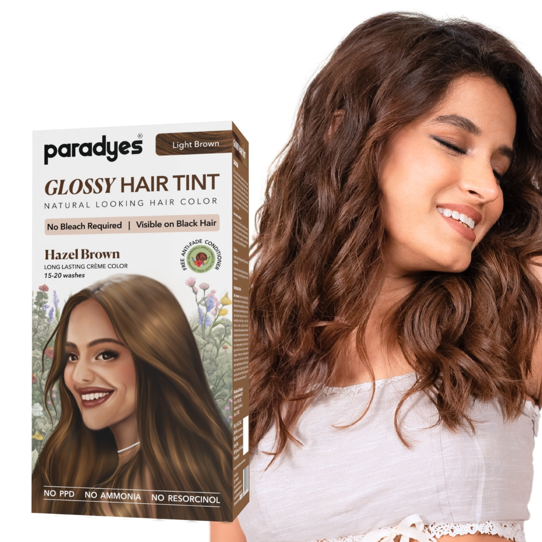 Buy Now Paradyes Hazel Brown Hair Tint | Glossy, Natural Look - No ...