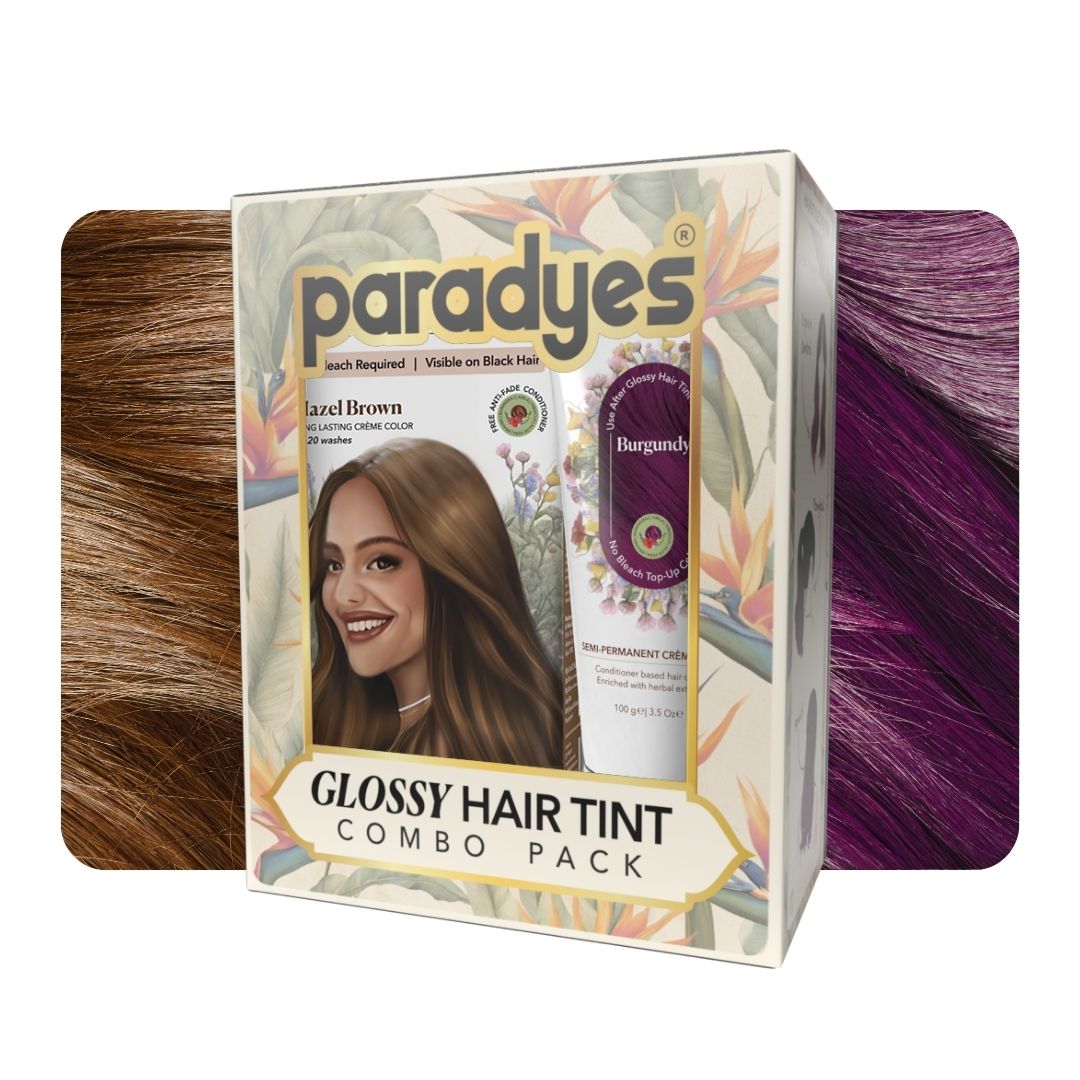 Buy Now Paradyes Bleach Hazel Burgundy Combo | Glossy, Long-Lasting ...