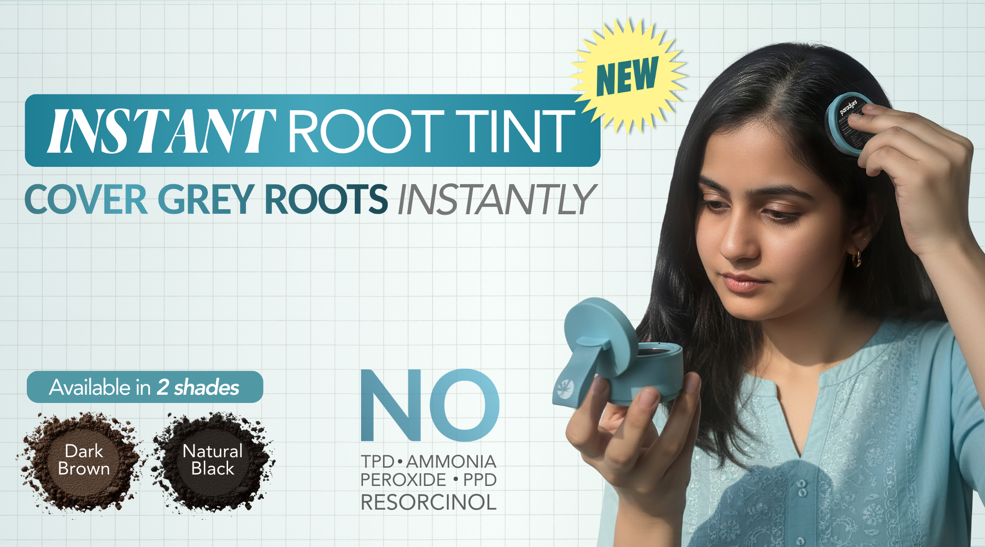 Instant Root Tint – Quick Root Touch-Up for Greys & Regrowth – Paradyes