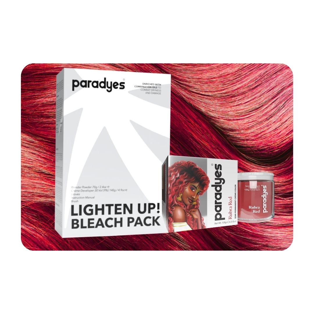 Buy Bleach + Rubra Red Hair Color Jar Online – Paradyes