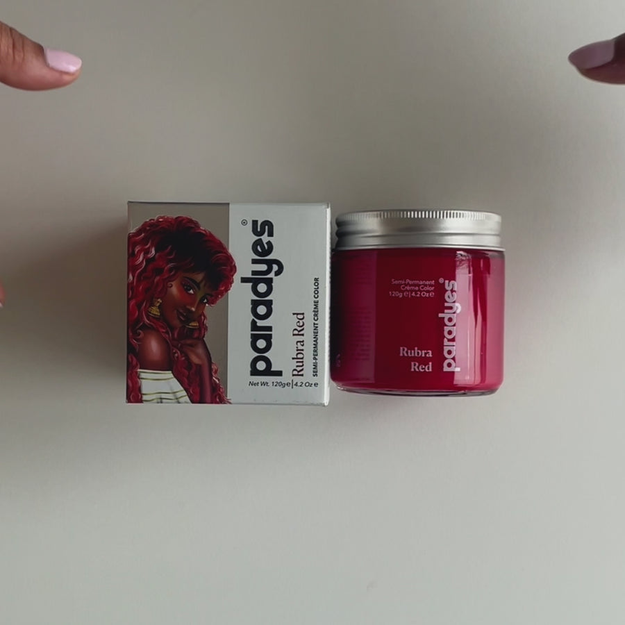 Buy Rubra Red Hair Color Jar Online – Paradyes