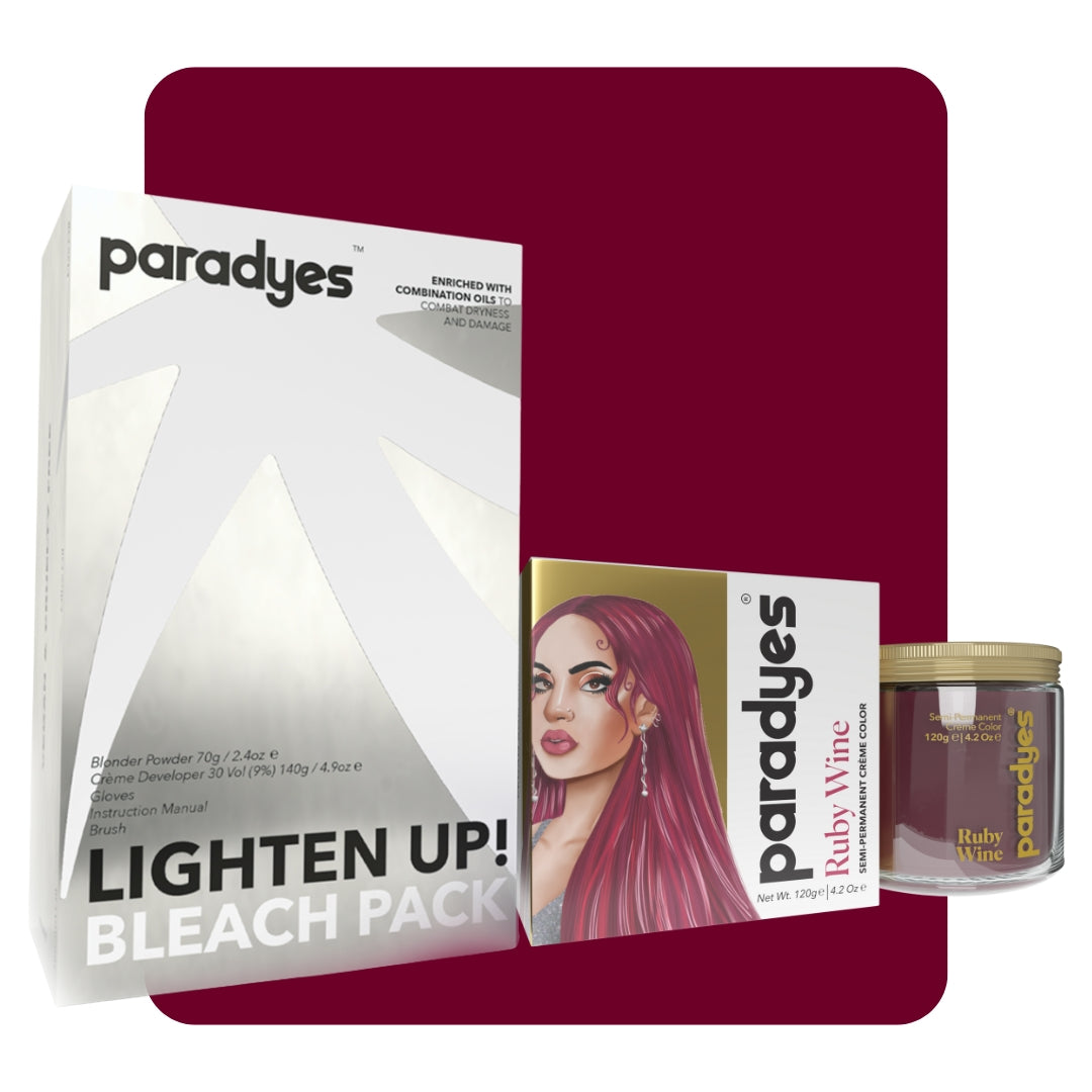 Buy Ruby Wine + Lighten Up! Bleach Pack Online